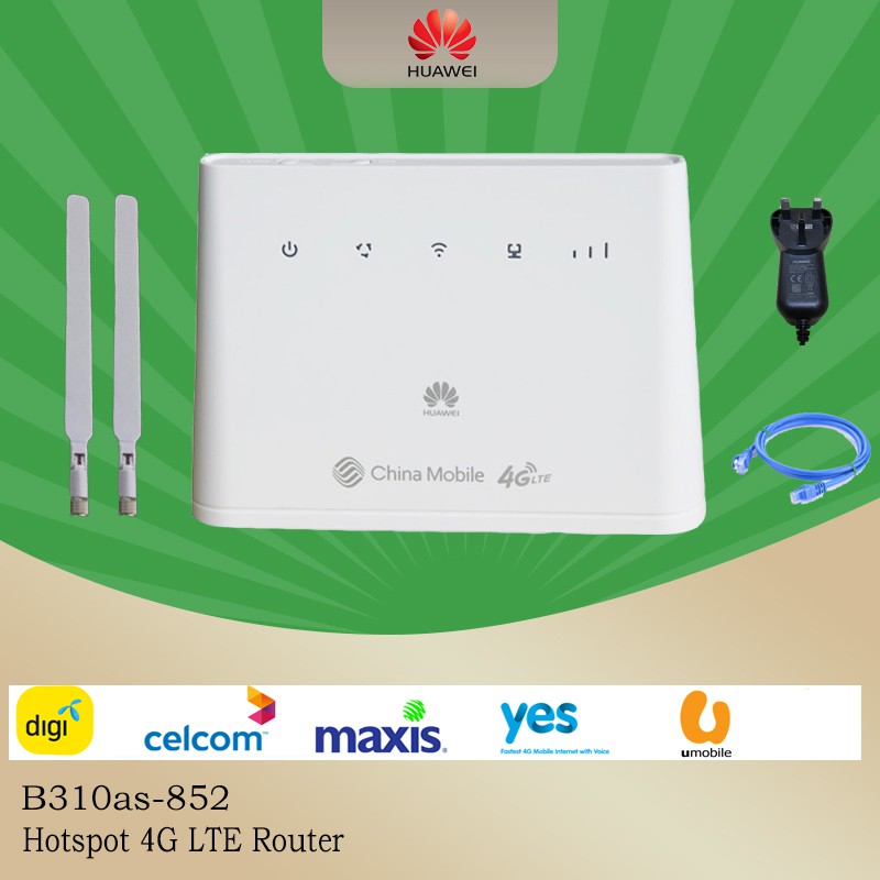 Modified Unlimited Hotspot Huawei B310 4G Router B310AS-852 4G LTE to ...