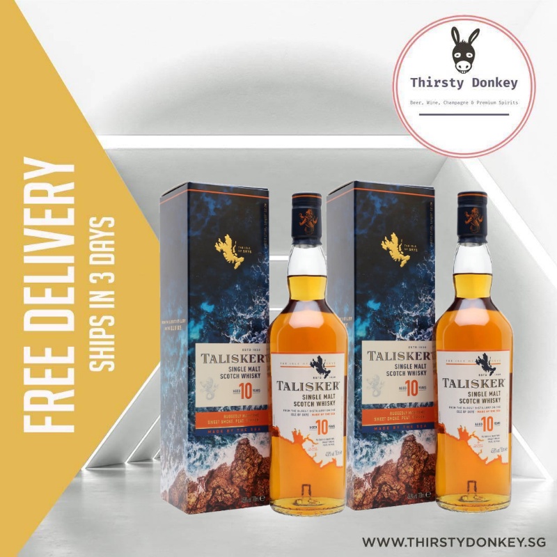 Talisker 10 Years 700ml (With Box) (Bundle of 2) | Shopee Singapore