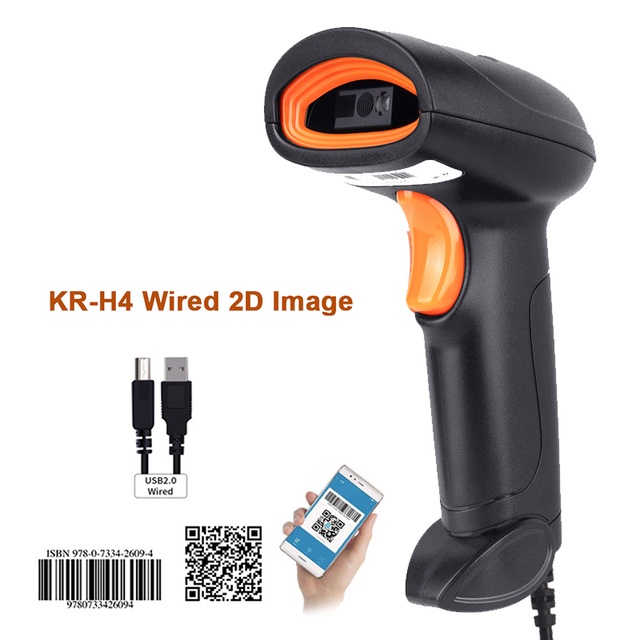 🔥🔥🔥Ready Stock NEW Handheld Wireless Barcode Scanner Portable Wired 1D ...