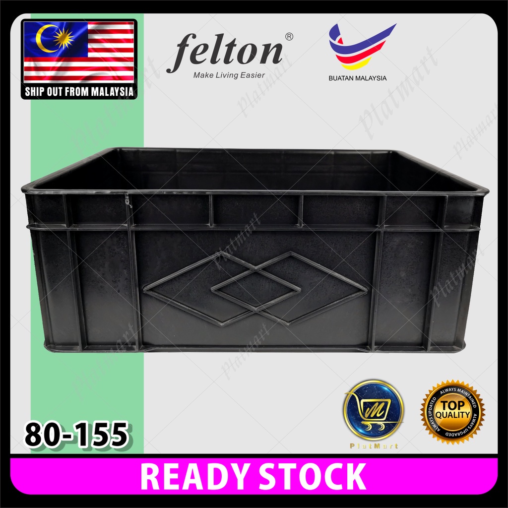 PlatMart - FELTON Industrial Stackable Basket Container Storage Box ...