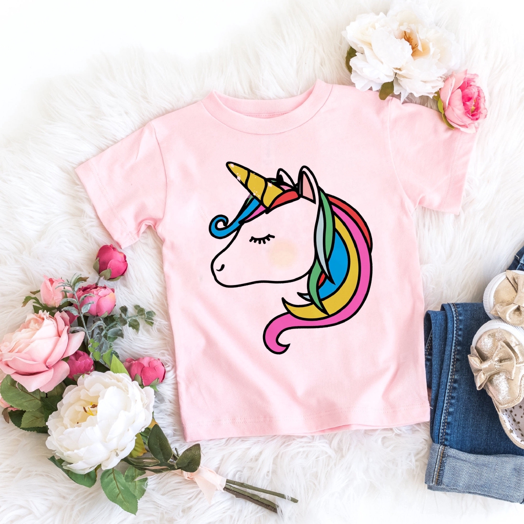 Toddler Girl T shirt 1 2 3 4 5 6 7 8 Years Unicorn Kids T Shirt Cute Girls Summer Tshirt Girl Unicorn Shirt Shopee Singapore