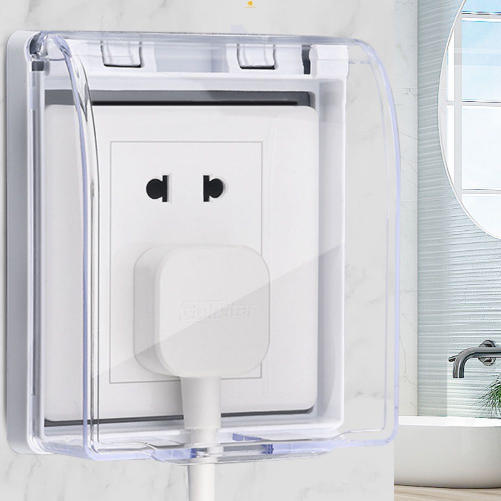 Universal Transparent Switch Waterproof Box Socket Cover Home Toilet ...