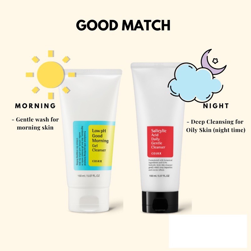 READY STOCK* CORSX good morning gel 150ml/Salicylic Acid Daily Gentle ...