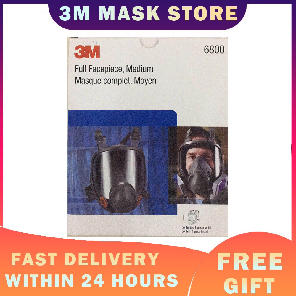 3m 6800 Full Face Type Gas Mask | Shopee Singapore