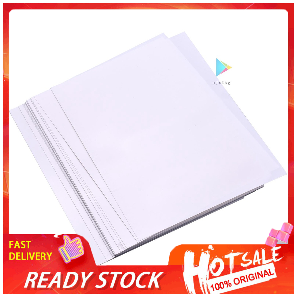 ST♥25 Sheets White Printable Shrink Films Kit Shrinky Art Film Paper ...
