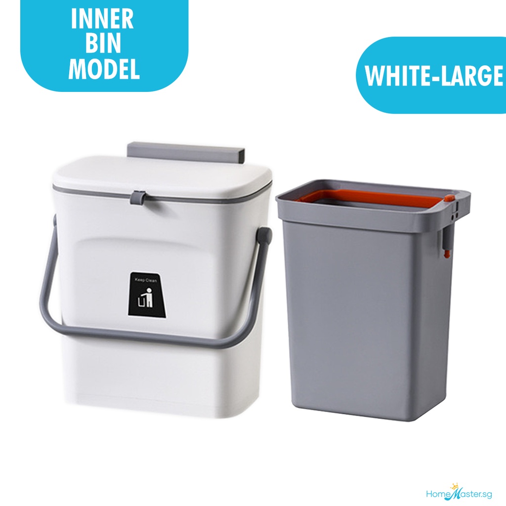 [SG Ready Stock] Hanging Dustbin with Cover*With or w/o Inner Bin with ...