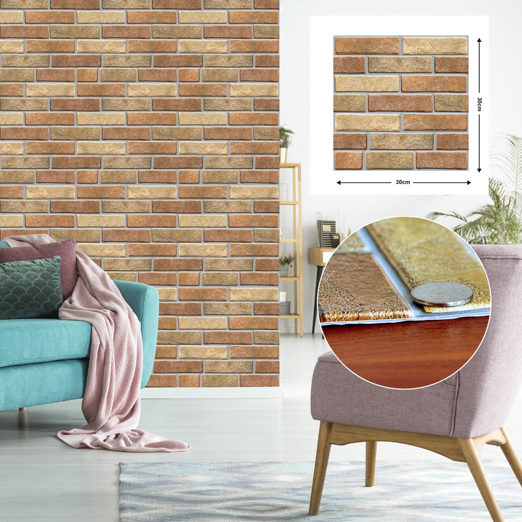 Art3D Foam 3D Wall Panels DIY Wallpaper Brick Wall Stickers Self ...