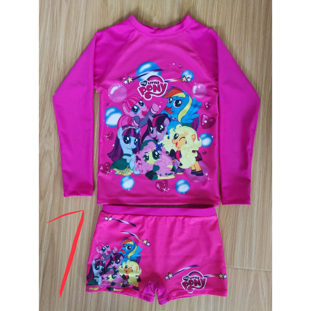 HONGS Rash Guard Swimming Hello Kitty Kids Terno For Girls | Shopee ...
