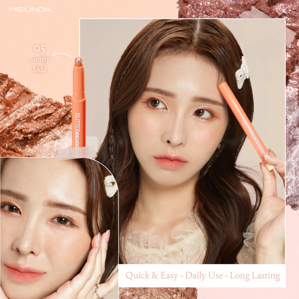 MEILINDA Glitter pop eye stick(Shimmer Texture)(MC3117) | Shopee Singapore