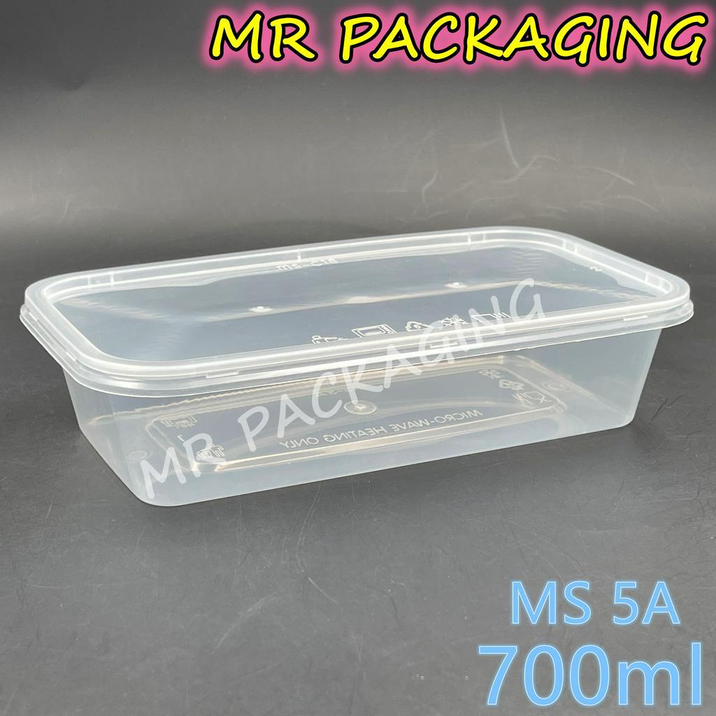 MS 5A 700ml Rectangular Microwaveable Container [ 50sets± ] MS VENTURE ...