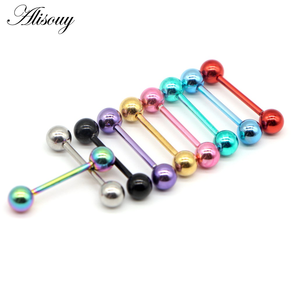 2pc Stainless Steel Barbell Ear Cartilage Tragus Helix Stud Bar Earring ...