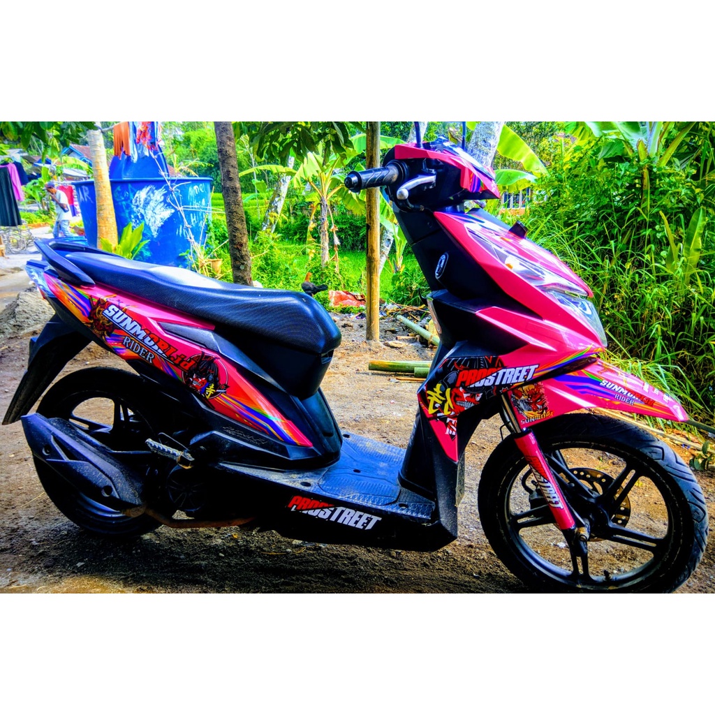 Decal Sticker All New Honda Beat Facelift Sticker Beat - Fi Facelift ...