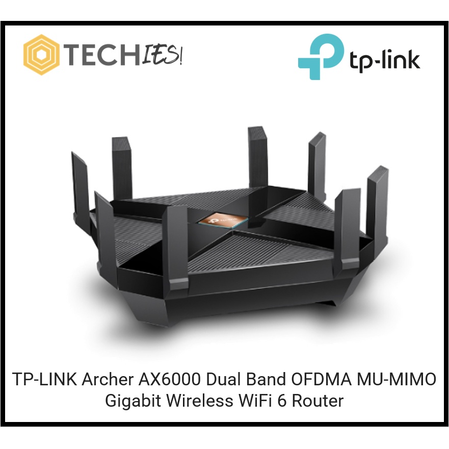 TP-LINK Archer AX6000 AX6000 Dual Band OFDMA MU-MIMO Gigabit Wireless WiFi 6 Router,Works with ...