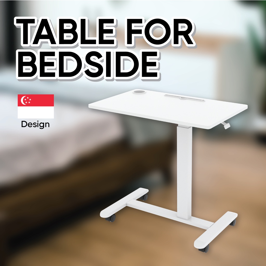[Sole One Furniture] PREMIUM Side Table With Wheels / Adjustable ...