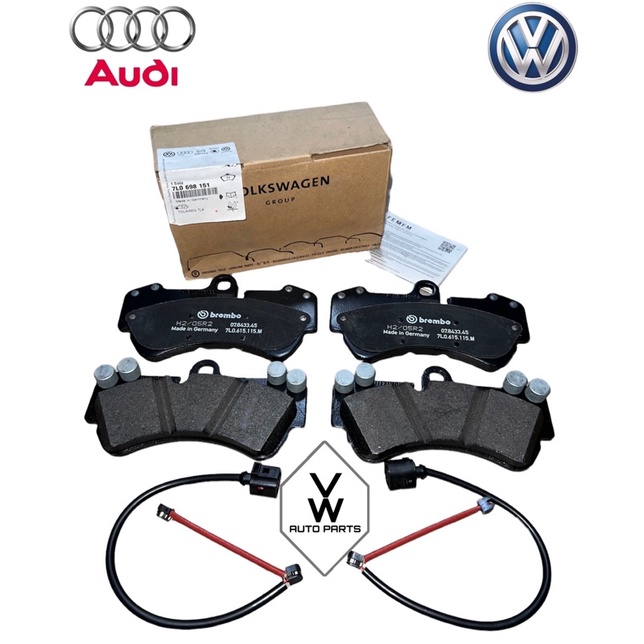 AUDI Q7 VOLKSWAGEN TOUAREG PORSCHE CAYENNE FRONT DISC BRAKE PAD WITH ...