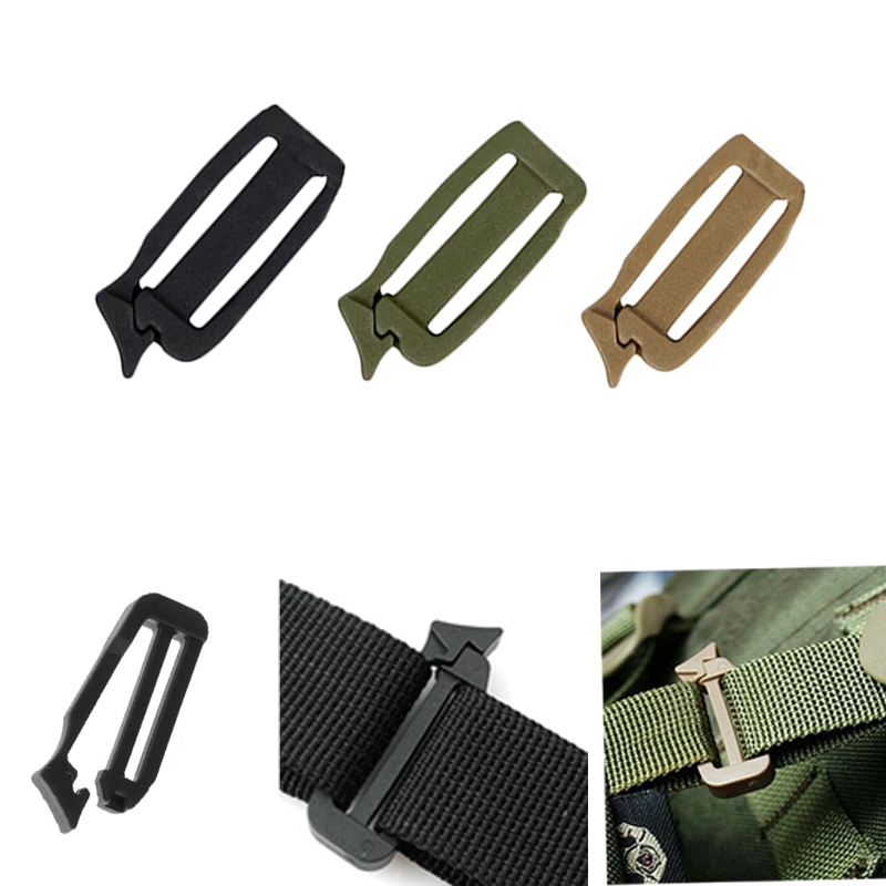6X 25mm Webbing bag link Buckle Outdoor Tactical Hike Military Connect ...