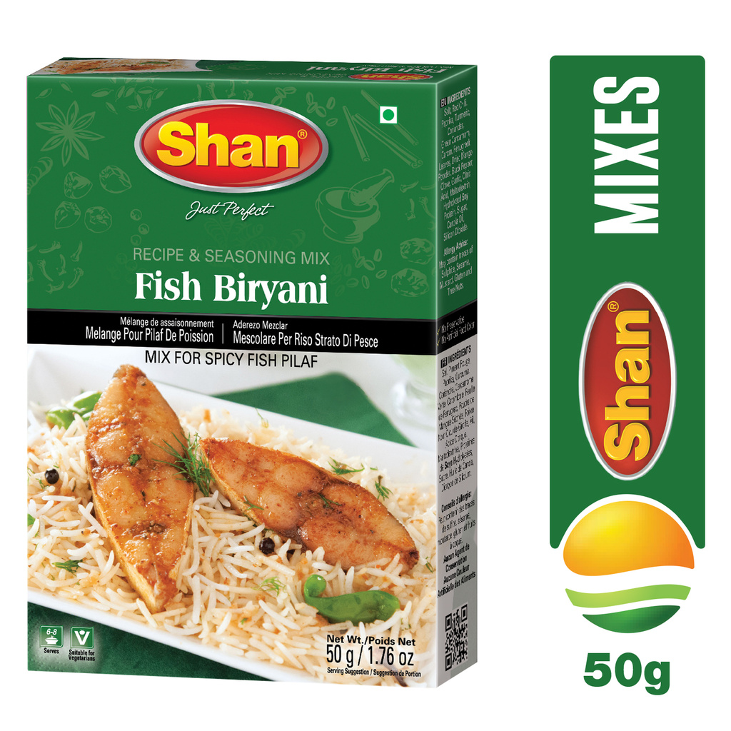 Shan Fish Biryani (Briyani) Seasoning Mix 50g - Sonnamera [Pakistan ...