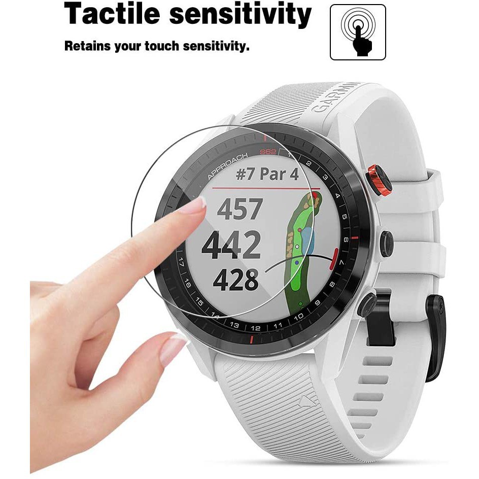 Round watch Protector 9H Tempered Glass Screen Protector Compatibl for ...