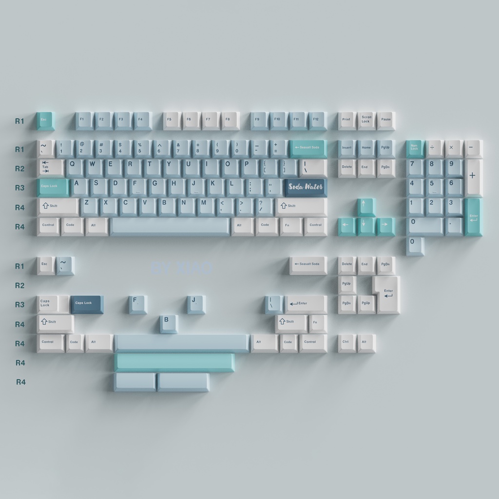 Frizzy Soda PBT Dye-Sublimation Cherry Profile Keycap Set, High Quality ...