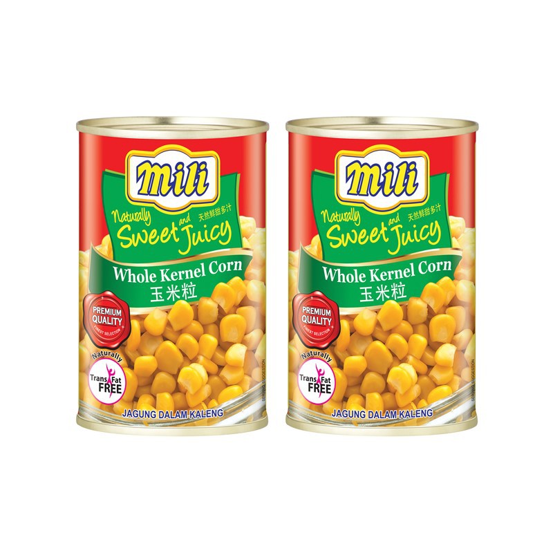 [Bundle By 2] Mili Whole Kernel Corn Can Food, 400 Grams (Halal ...