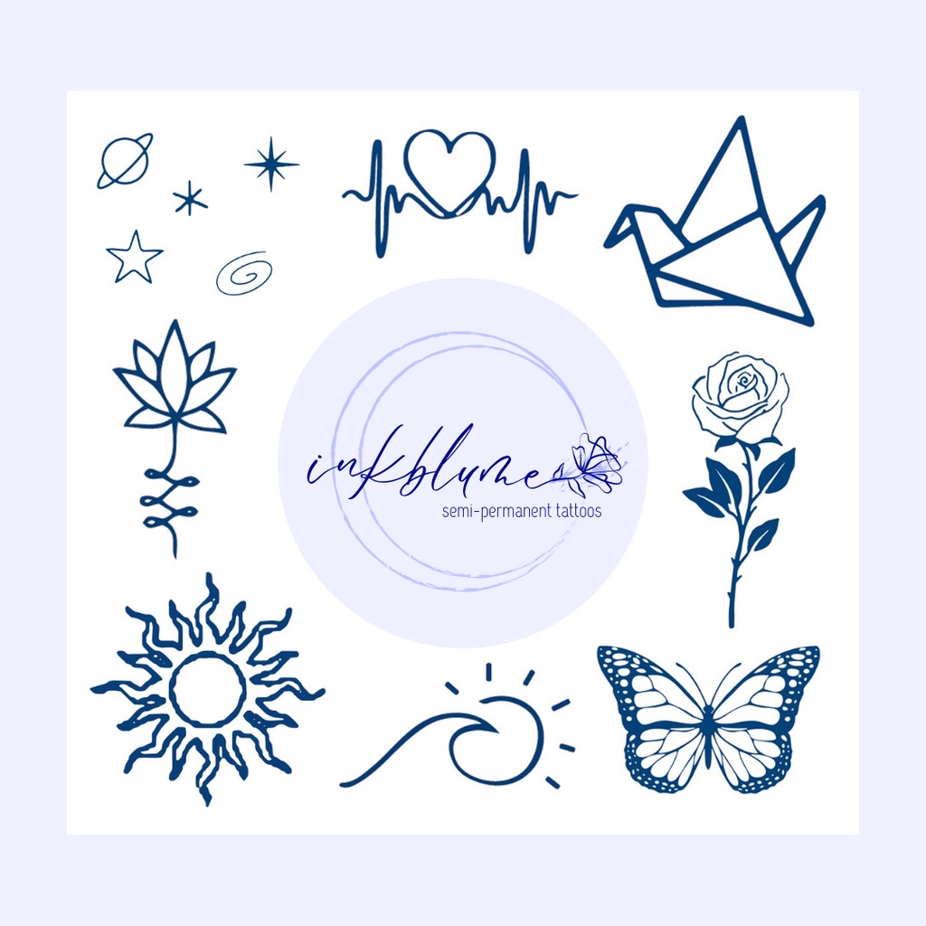 Jagua Ink / Temporary Tattoo / Lasts Up To 2 Weeks / Semi-Permanent ...