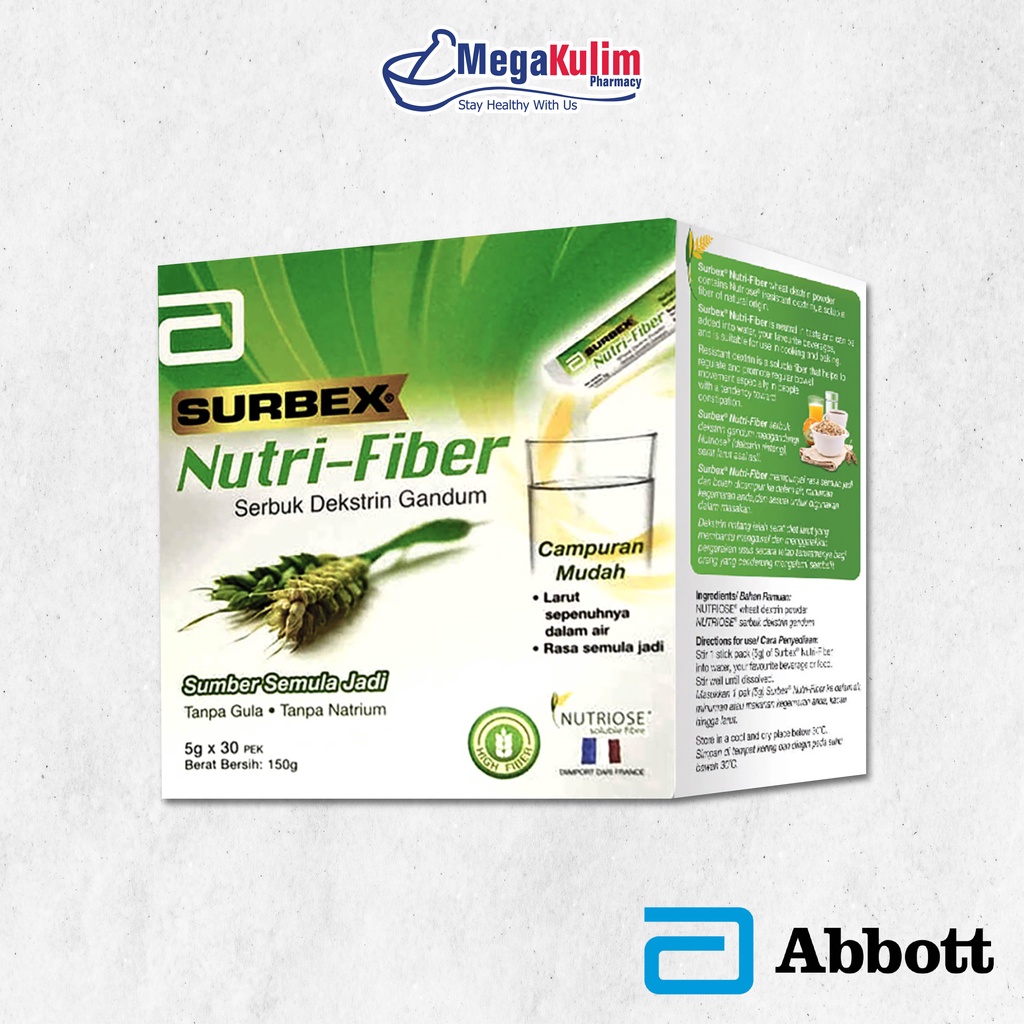Abbott Surbex Nutri-Fiber Powder (30's x 5g) | Shopee Singapore