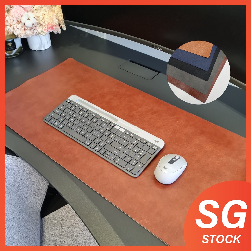 40 x 80 cm Desk Pad, Office Desk Mat Double Side PU Leather Made In ...