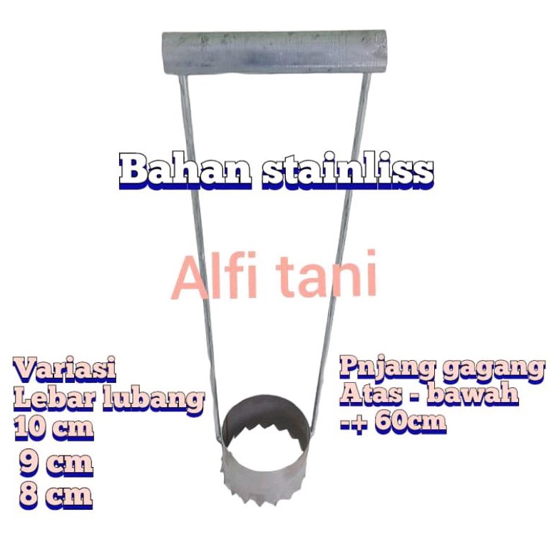 Cemplong mulching plong, plastic mulching hole tool, handle length ...