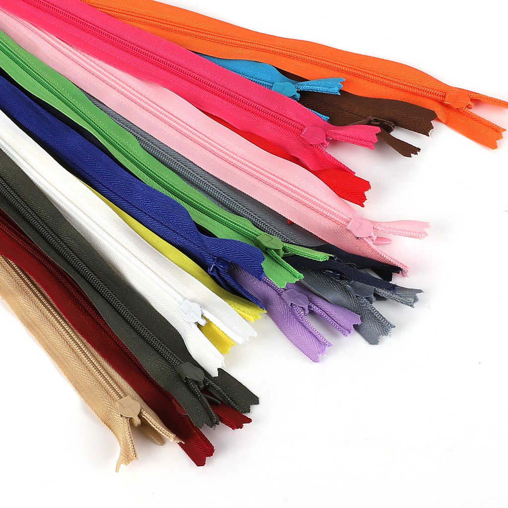 Invisible Zippers 10pcs 40cm 50cm Long Colorful Zipper Clothing ...