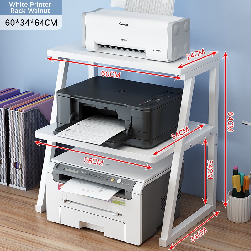 Ultimate Supply Printer Rack, Iron Rack With Double Layer Storage ...