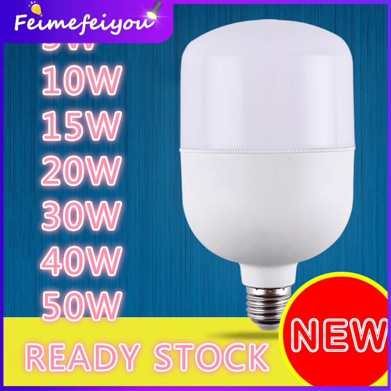 Super Bright 50W LED E27 AC 220V Bulb Energy Saving Lights Constant Current Bulbs | Shopee Singapore