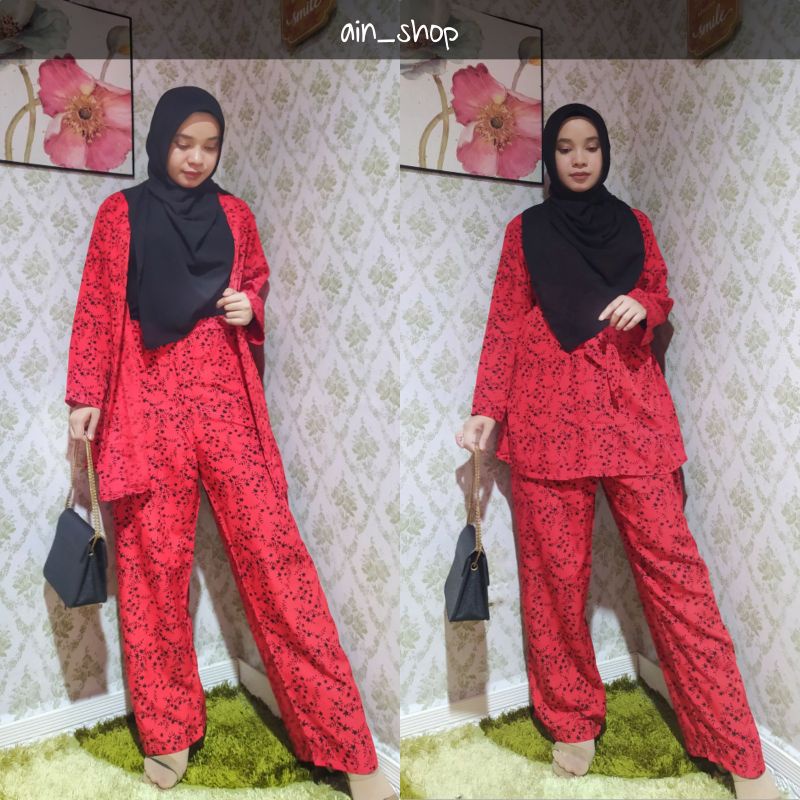 NEW SET JALAN/SET KIMONO 3IN1 (KOD 121) | Shopee Singapore