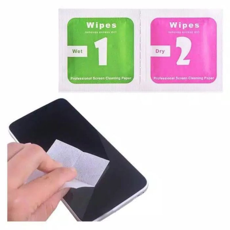 LAYAR Tempered Glass Wipes Wet and Dry Tissue Cell Phone Glass Screen ...
