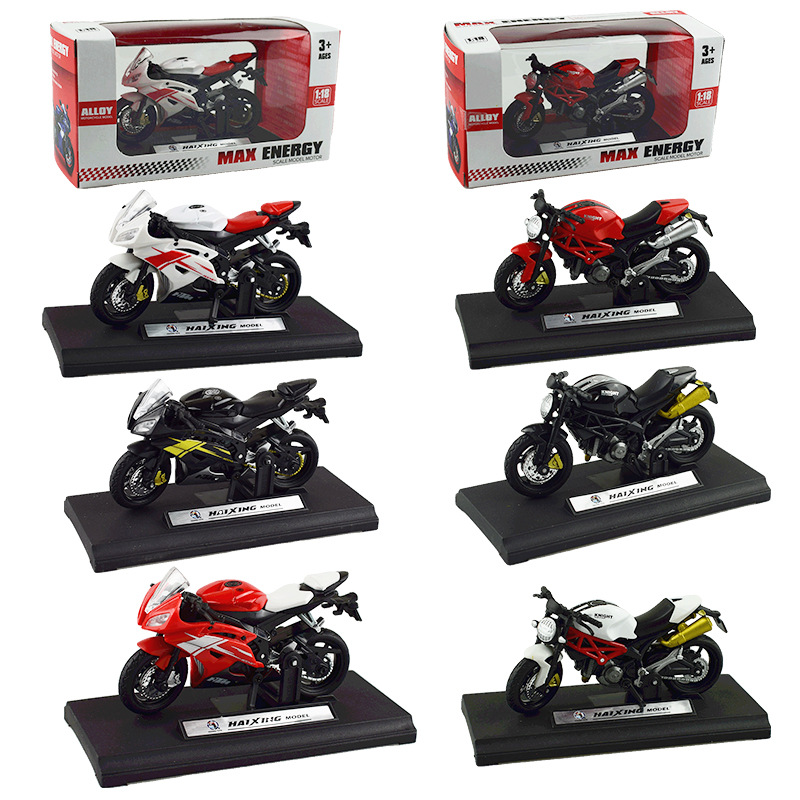 1/18 Scale Ducati Yamaha Motor Motorcycle Sport Car Diecast Model Toy ...