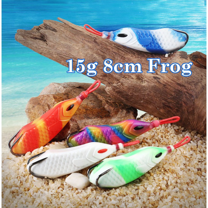 Anh 15g 8cm Heavy Cover Frog Fishing Lure Katak for Snakehead Toman ...