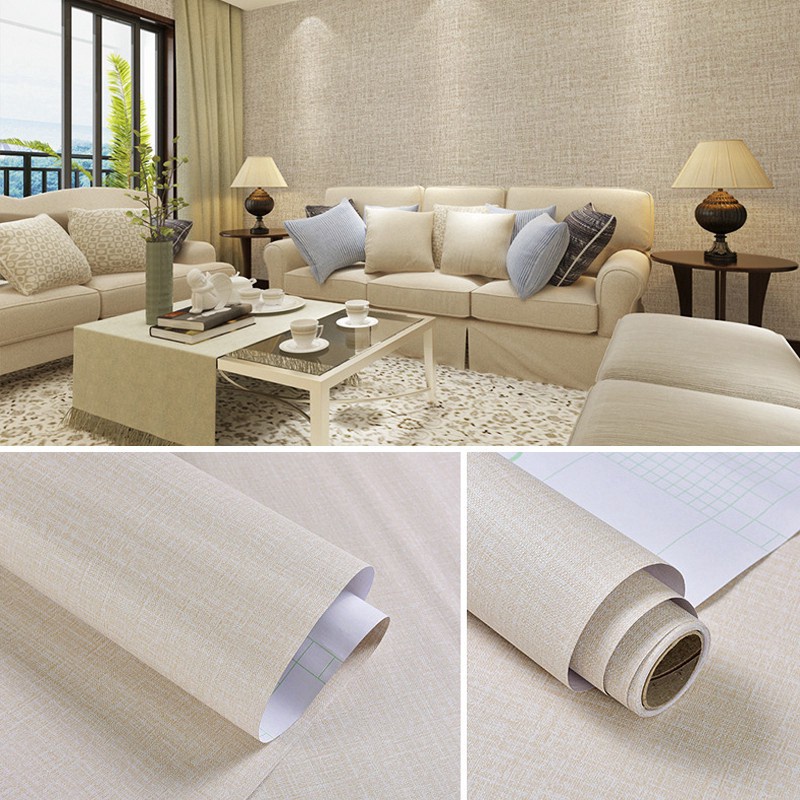 10M X 45CM PVC Wallpaper Self Adhesive Waterproof Silk Walls Sticker ...
