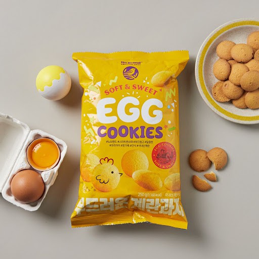 Nobrand Egg Cookies 220g 노브랜드 계란과자 220g | Shopee Singapore