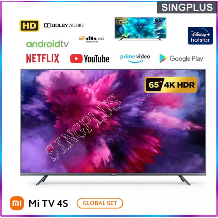 Xiaomi TV 4S 65 inch DDR 2GB RAM 16GB ROM Voice Control 5G WIFI ...