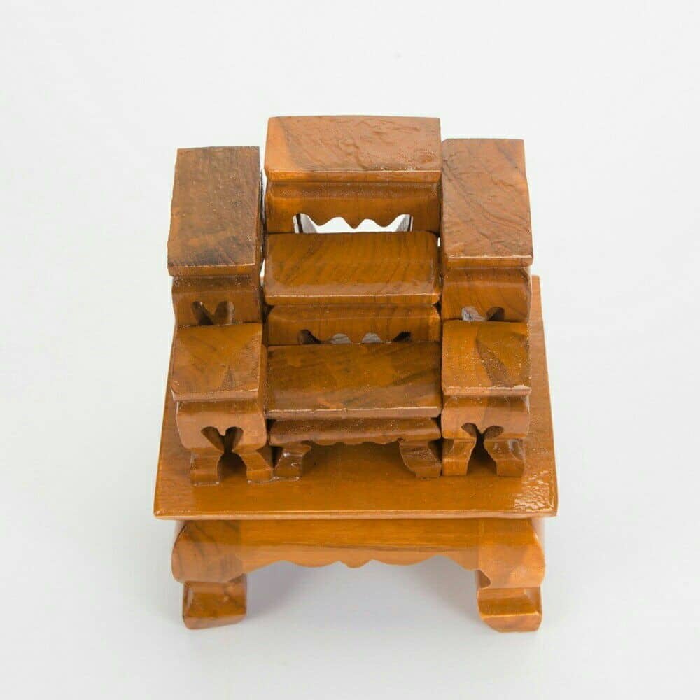 T Thai God Statue (mini) mini Solid Wood Worship Table God Worship ...