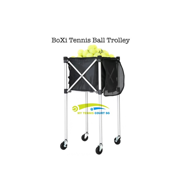 Bo Xi Wheeled Tennis Ball Basket Trolley | Shopee Singapore