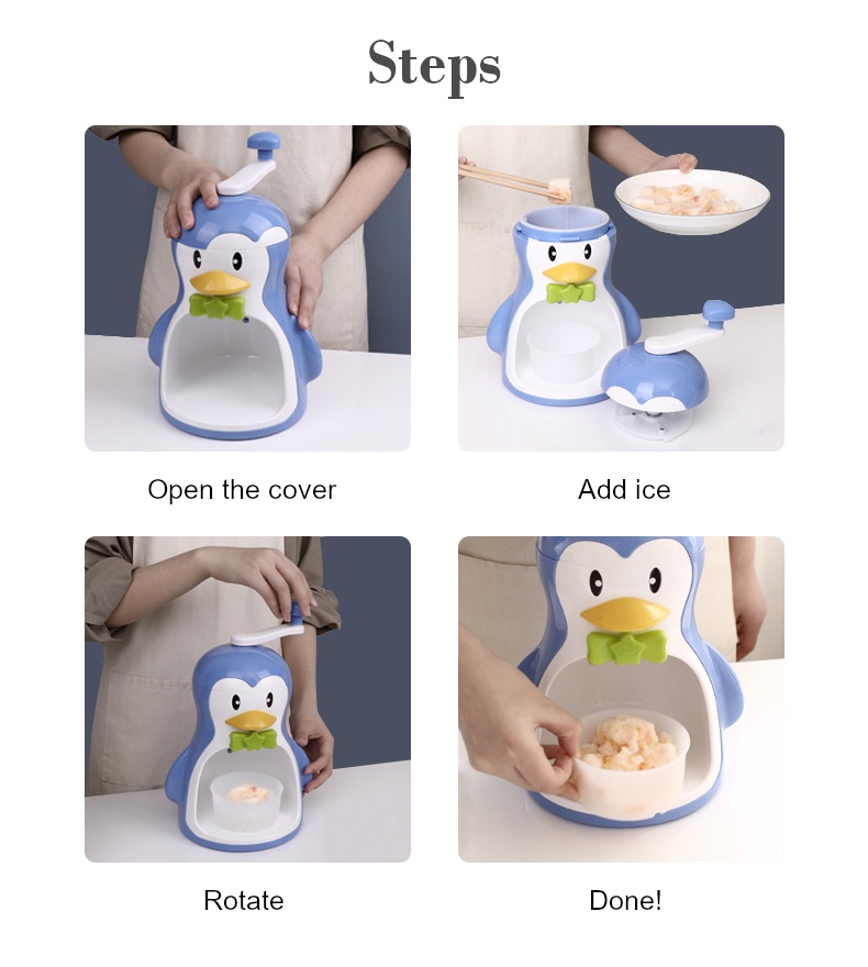 [Japan] Pearl Life Penguin Ice Snow Cone Machine | Shaved Ice Machine ...