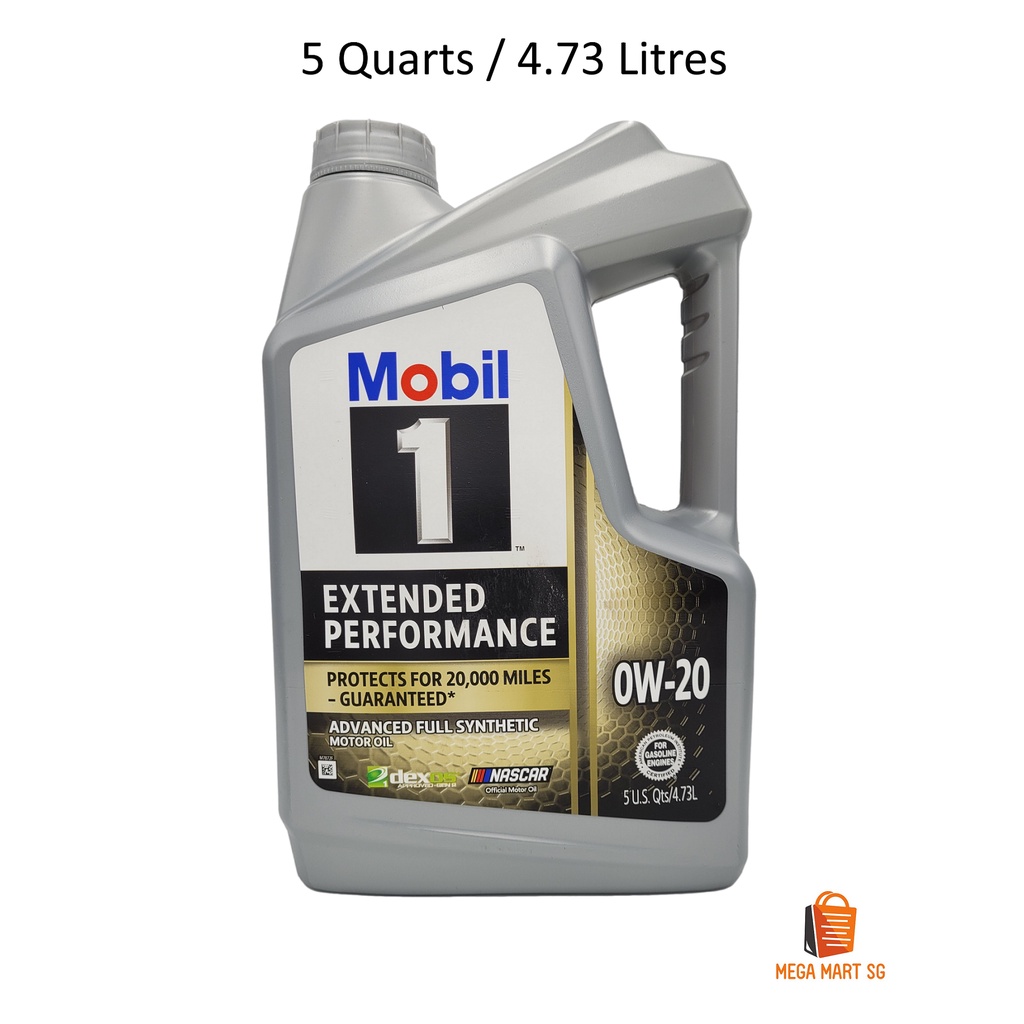 Mobil 1 Extended Performance 0W20 SP Engine Oil 5 Quart (4.73L ...