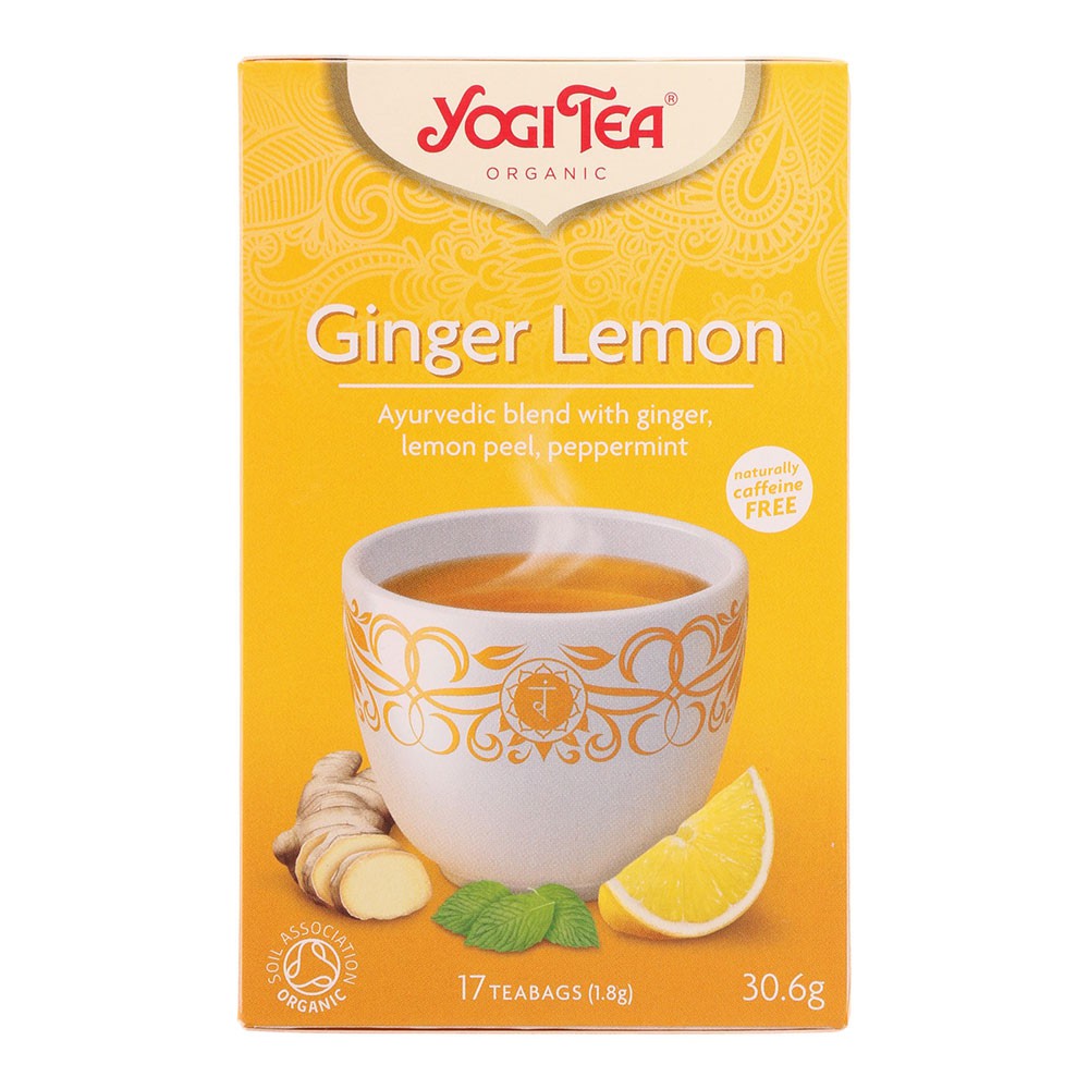 Yogi Organic Ancient Herbal Formula Ginger Lemon Tea - 17 Tea Bag ...