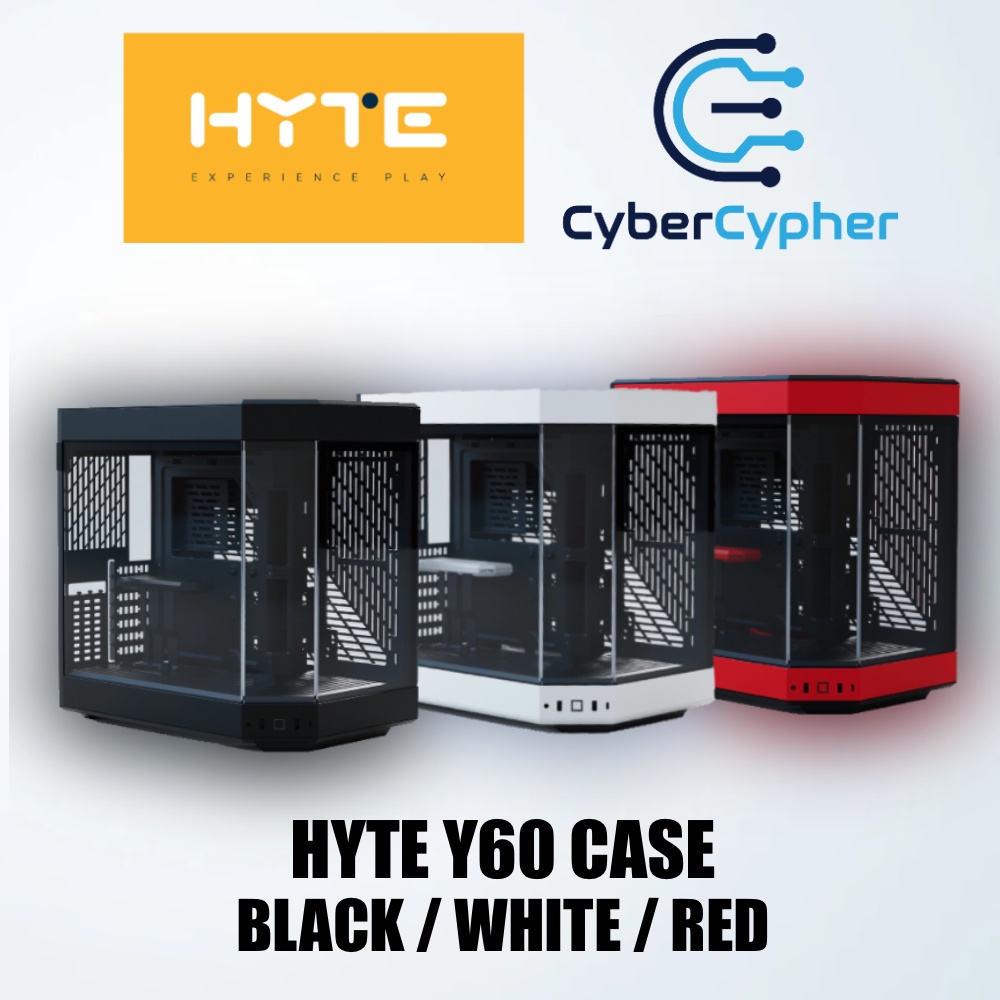 HYTE Y60 ATX Case (Black/White/Red) | Shopee Singapore