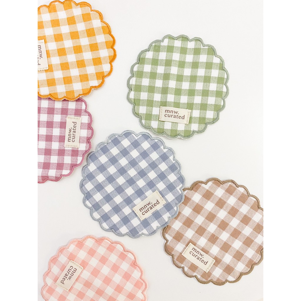 Rounded Embroidery Coaster Cotton ROUND UNIT (glass coasters / coasters ...