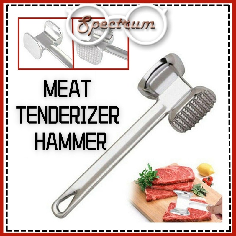 Portable Meat Steak Tenderizer Hammer Kitchen Tool Double Sided ...