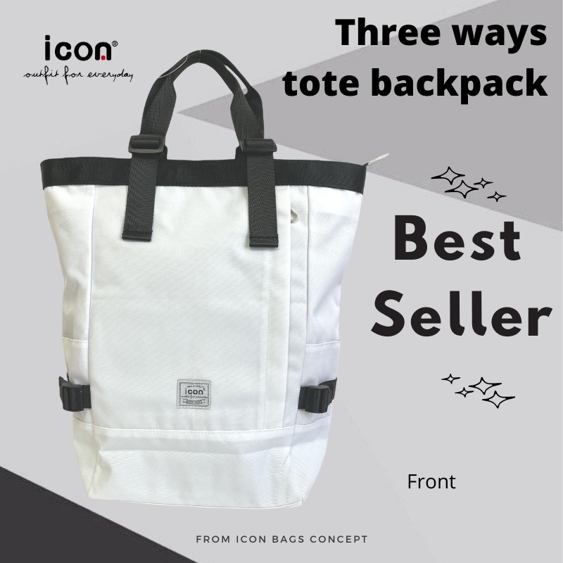 Icon Tote Back Pack ideal for urban life style in 3-Ways Carrying in ...