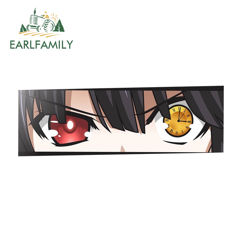 EARLFAMILY 13cm x 4.4cm for Date a Live Tokisaki Kurumi Car Sticker Car ...