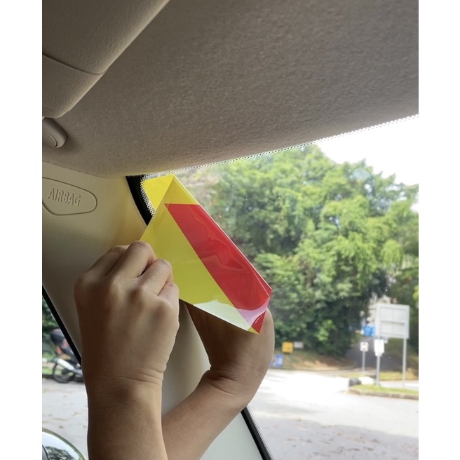 P Plate, Probation Plate Windscreen Triangle Sticker | Shopee Singapore