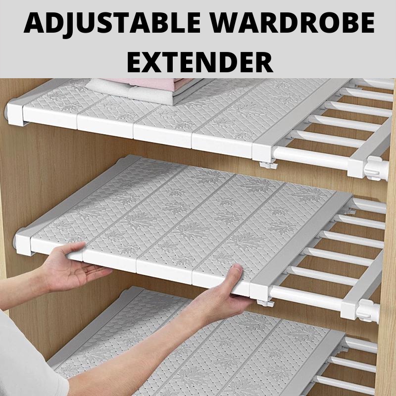 Adjustable Wardrobe Closet Organizer Clothing Storage Shelves for ...